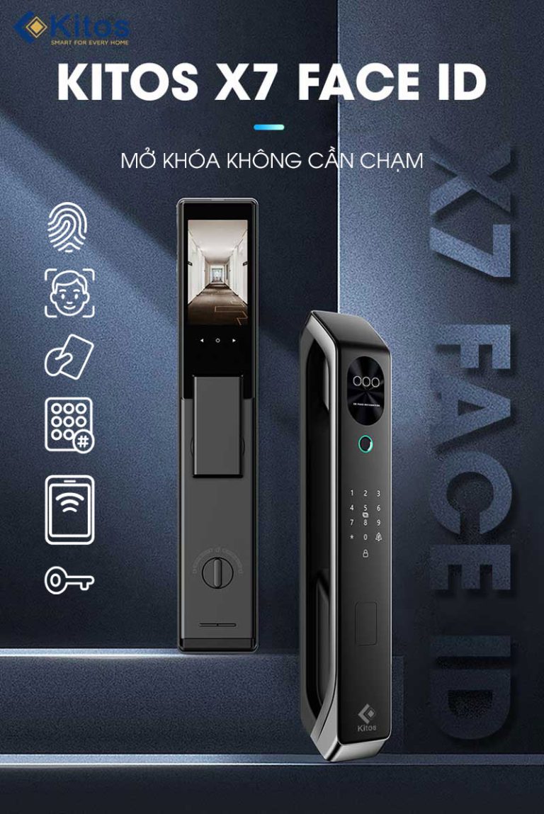 Khoá cửa thông minh Kitos X7 Face ID